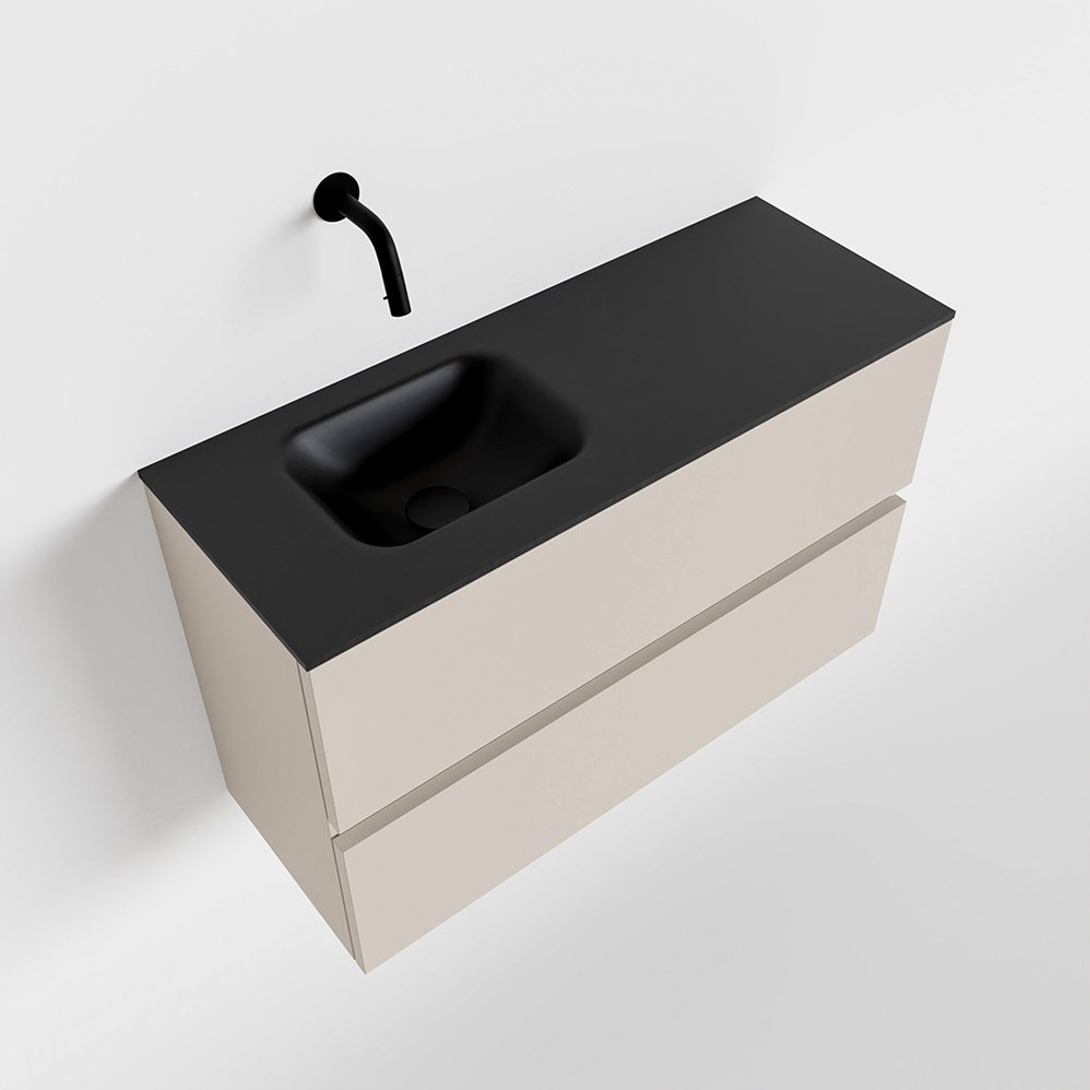 ADA 80cm mueble fondo reducido Linen. LEX lavabo Urban posición ...