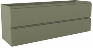 HAY bathroom base cabinet small 140cm 2 drawers color Army, Right ...