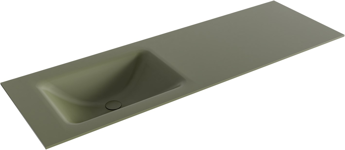 CLOUD Army Lavabo encastrado de solid surface 141cm. Posición del ...