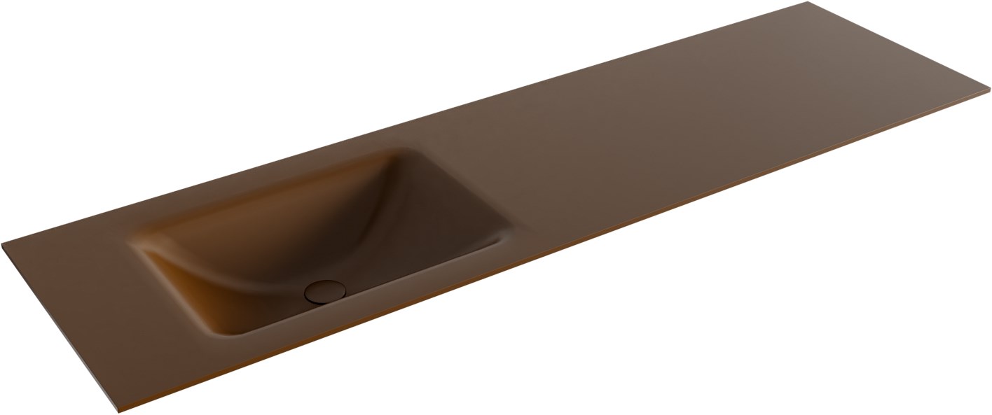 CLOUD Rust Lavabo encastrado de solid surface 161cm. Posición del ...