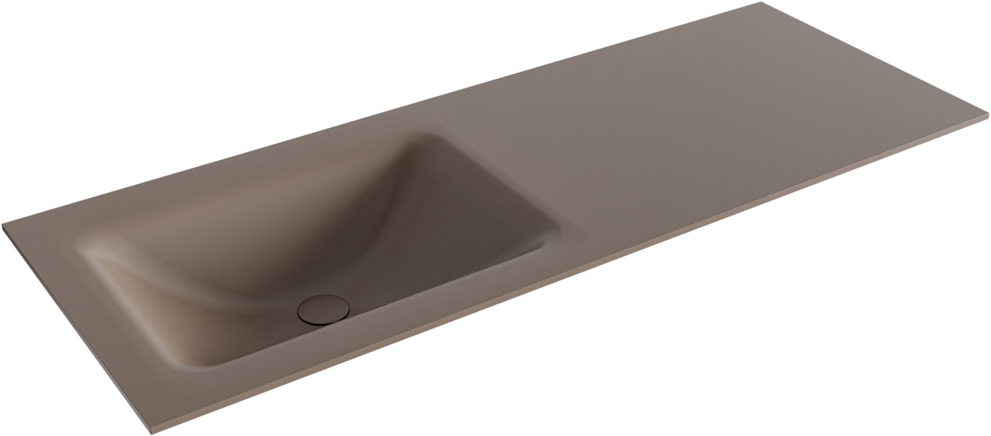 CLOUD Smoke Lavabo encastrado de solid surface 121cm. Posición del ...