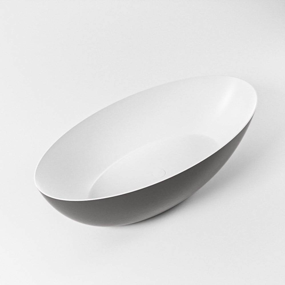 FLOAT vrijstaand bad 170x80cm kleur Dark Grey / Talc