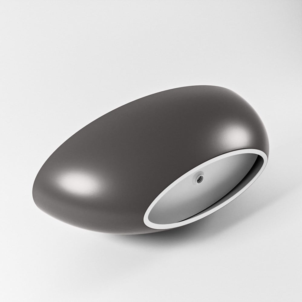 FLOAT vrijstaand bad 170x80cm kleur Dark Grey / Talc