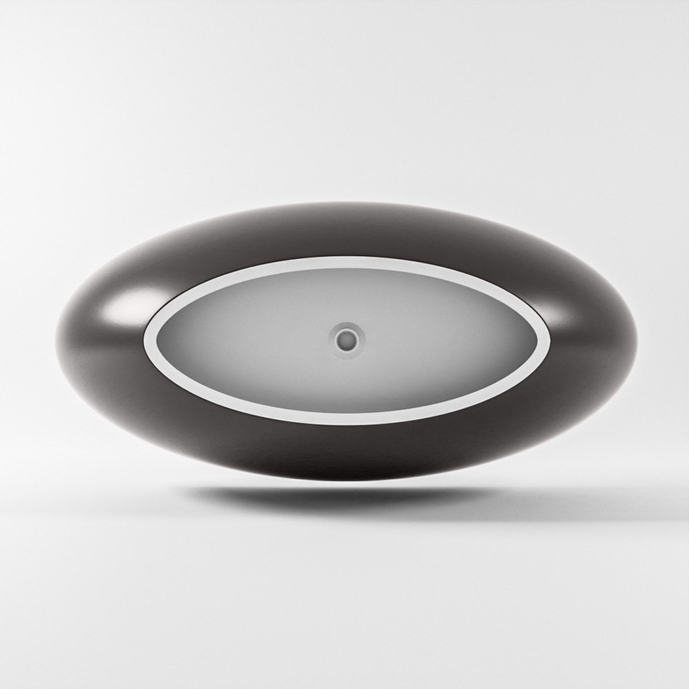 FLOAT vrijstaand bad 170x80cm kleur Dark Grey / Talc