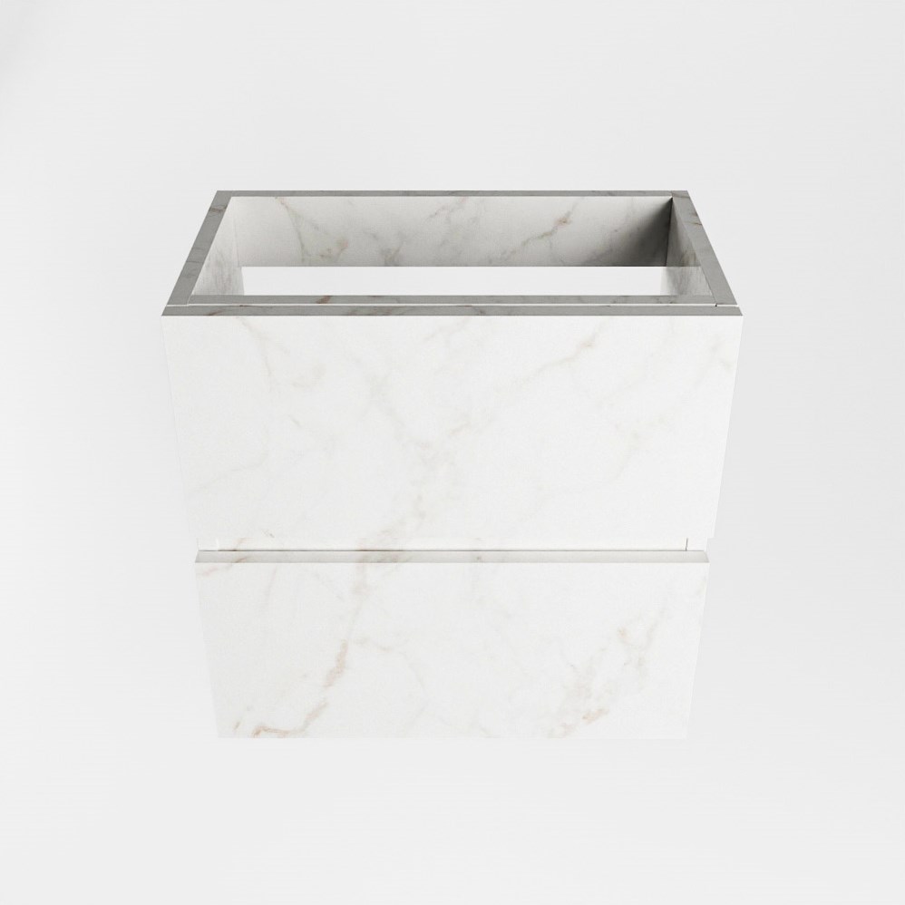 ADA cloakroom base cabinet 50cm 2 drawers color Carrara, Without cutout ...