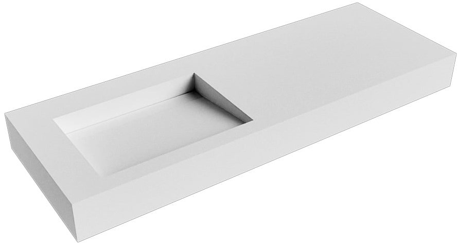 AVON Talc freihängend Waschtisch aus solid surface (mineralwerkstoff ...