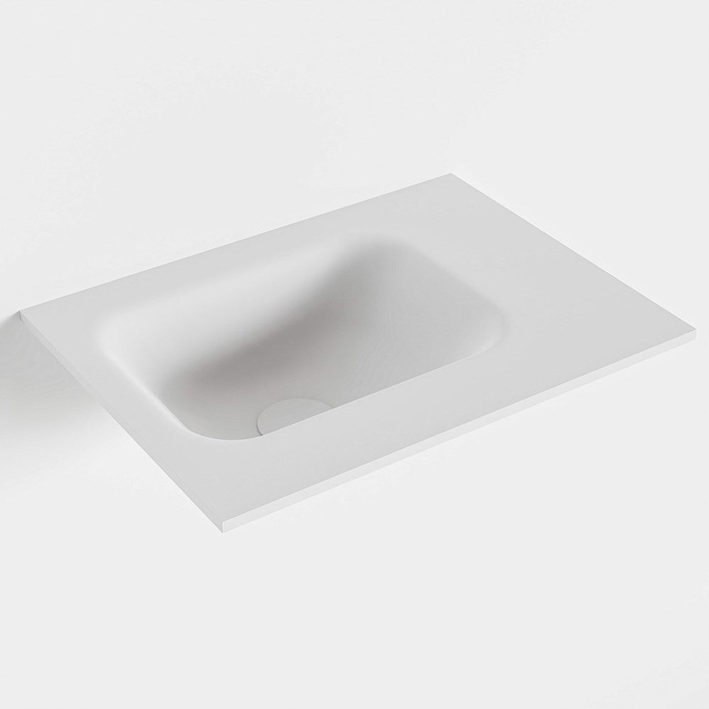LEX Talc solid surface inleg wastafel voor badmeubel 41cm. Positie ...