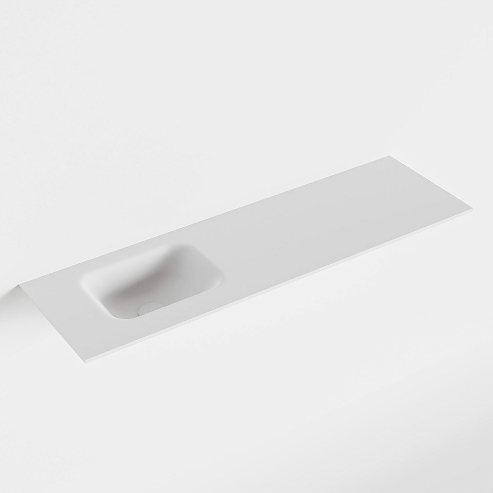 LEX Talc solid surface inleg wastafel voor badmeubel 101cm. Positie ...