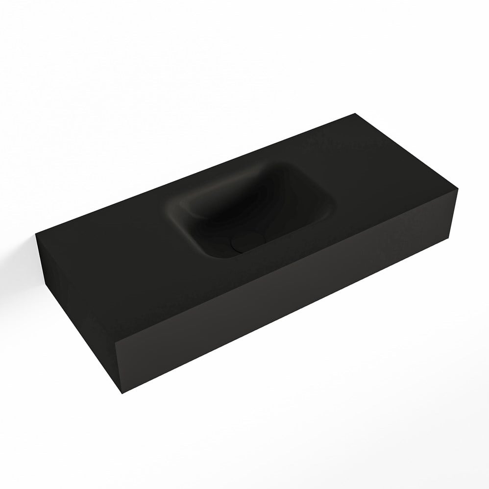 LEX Urban vrijhangende solid surface wastafel 70cm. Positie wasbak midden