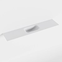 EDEN Talc solid surface inleg wastafel voor toiletmeubel 100cm. Positie ...