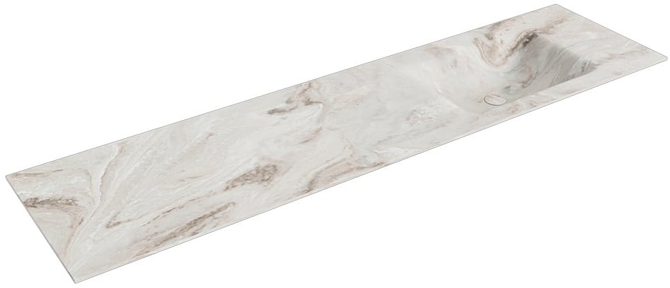 CLOUD Frappe Lavabo encastrado de solid surface 181cm. Posición del ...