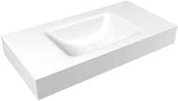 MONDIAZ Solid Surface vrijhangend wastafell