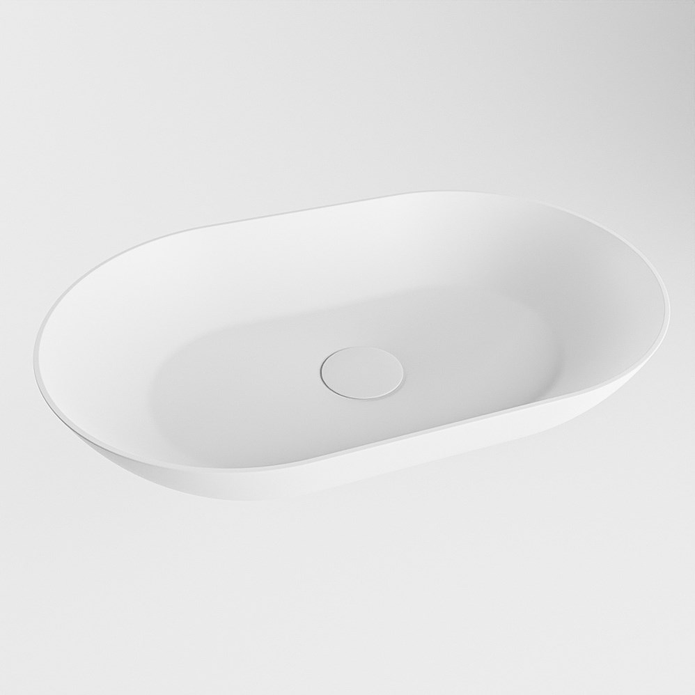 ONNI Waskom solid surface 55cm kleur Talc / Talc