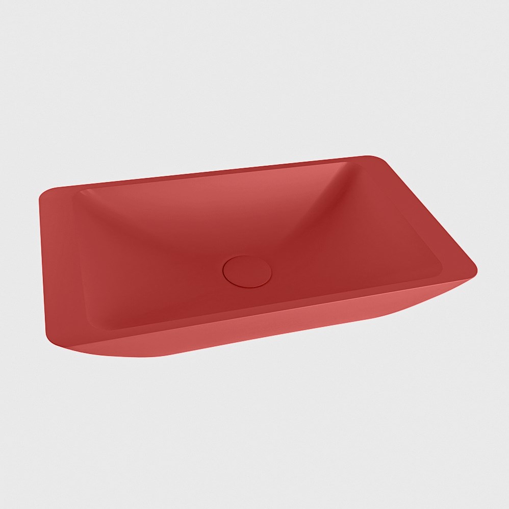 TOPI Waskom solid surface 60cm kleur Fire / Fire