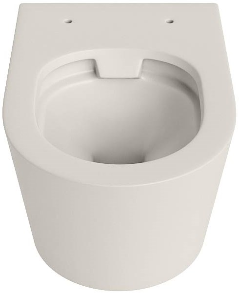 LAVIE Wall hung toilet single fire rimless deep flush Linen.