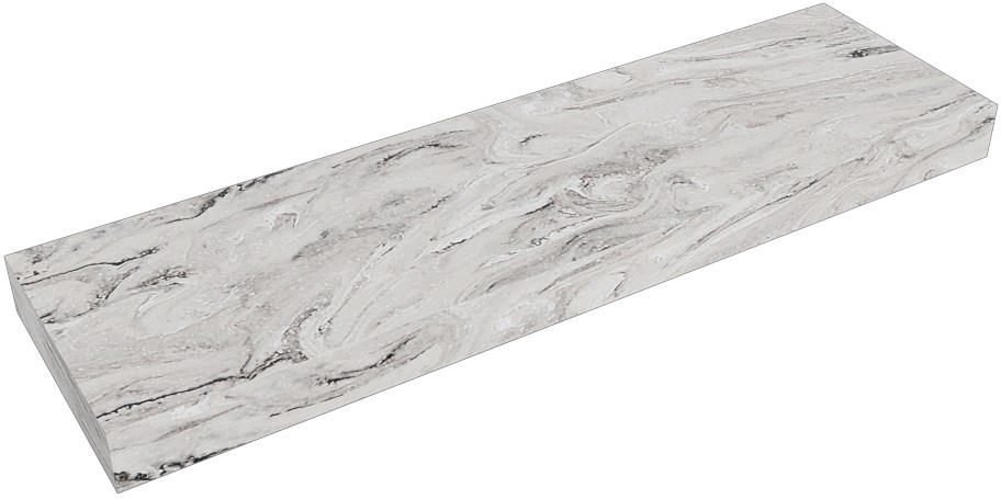 TOP 51 Glace wall-hung solid surface module / shelf 180cm. Thickness ...